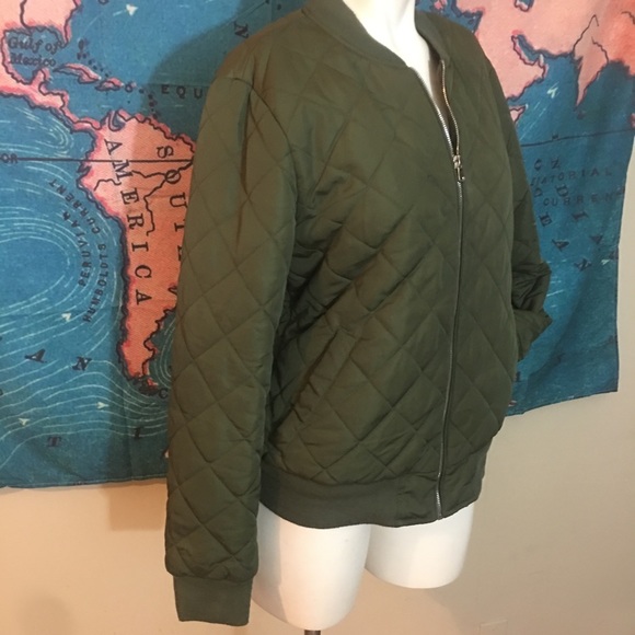 Faded Glory | Jackets & Coats | Faded Glory Dark Green Quilted Jacket ...